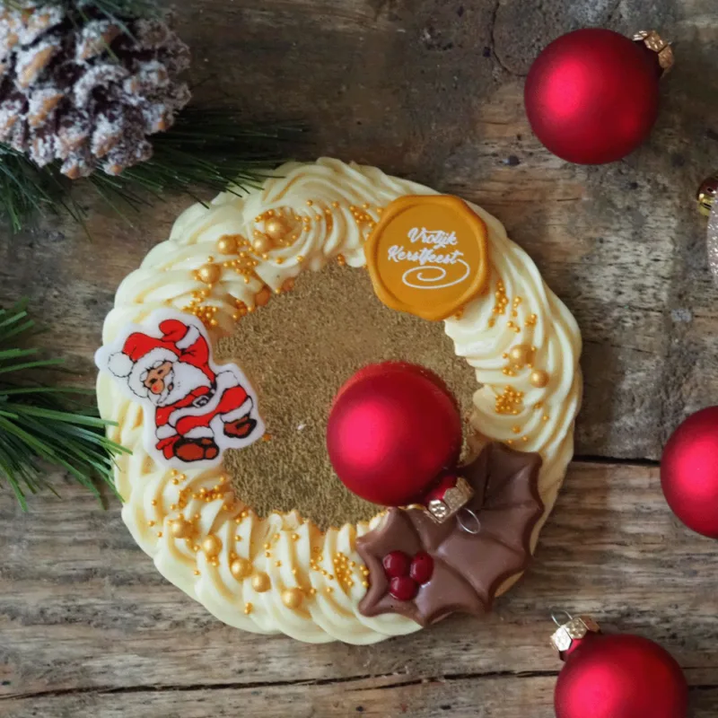 Kerst Krans Chocola - Nederlands Patisserie Huis